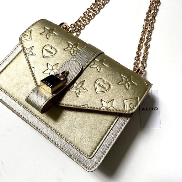 Aldo | Bags | Nwt Original Aldo Shoulder Bag Crossbody Embossed Heart ...